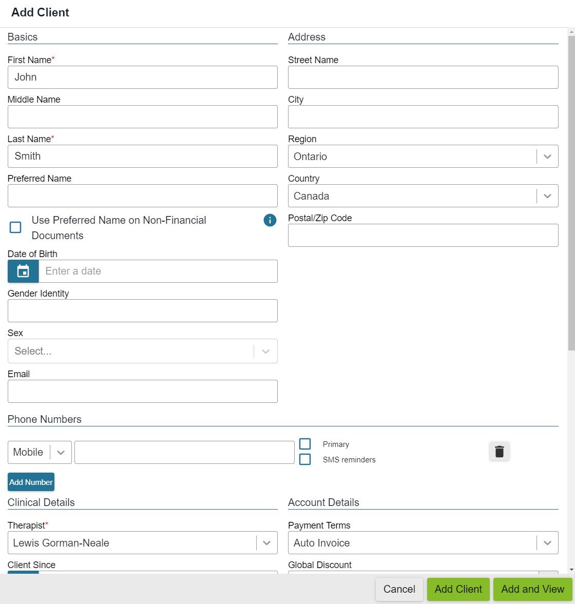 Step 3 - Adding and Managing Clients - owlpracticesuite